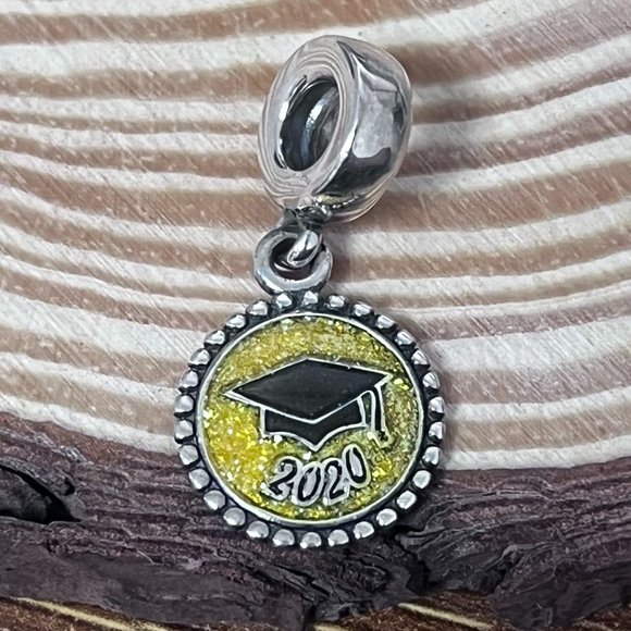 Pandora | Jewelry | Pandora Trencher Cap Graduation Season 220 Dangle ...